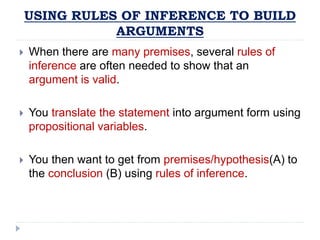 rules of inference in discrete structures | PPTX | Programming Languages | Computing