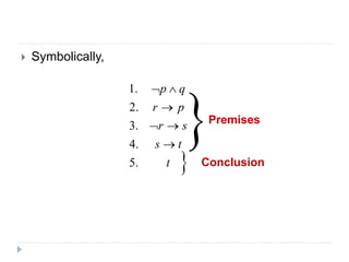 rules of inference in discrete structures | PPTX | Programming Languages | Computing
