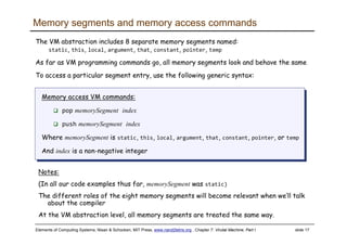 Lecture 07 virtual machine i | PPT