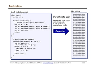 Lecture 07 virtual machine i | PPT