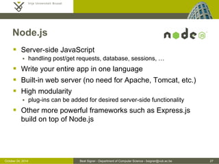 Web Application Frameworks - Lecture 05 - Web Information Systems ...