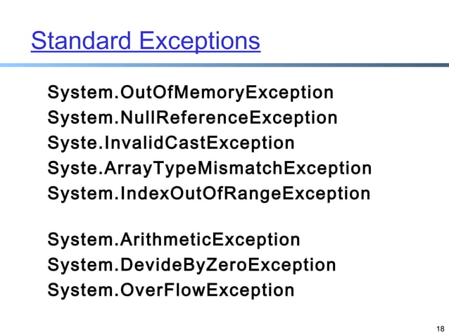 Visula C# Programming Lecture 8 | PPT