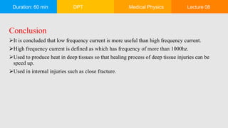 Low, Medium and High Frequency Current | PPTX
