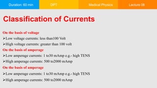 Low, Medium and High Frequency Current | PPTX