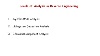 Lecture # 08 Reverse Engineering | PPTX