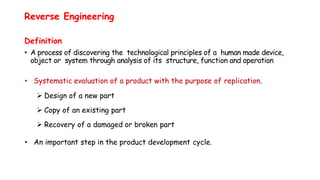 Lecture # 08 Reverse Engineering | PPTX