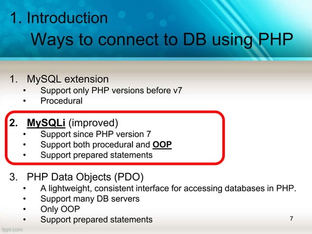 This slide show will brief about database handling | PPT