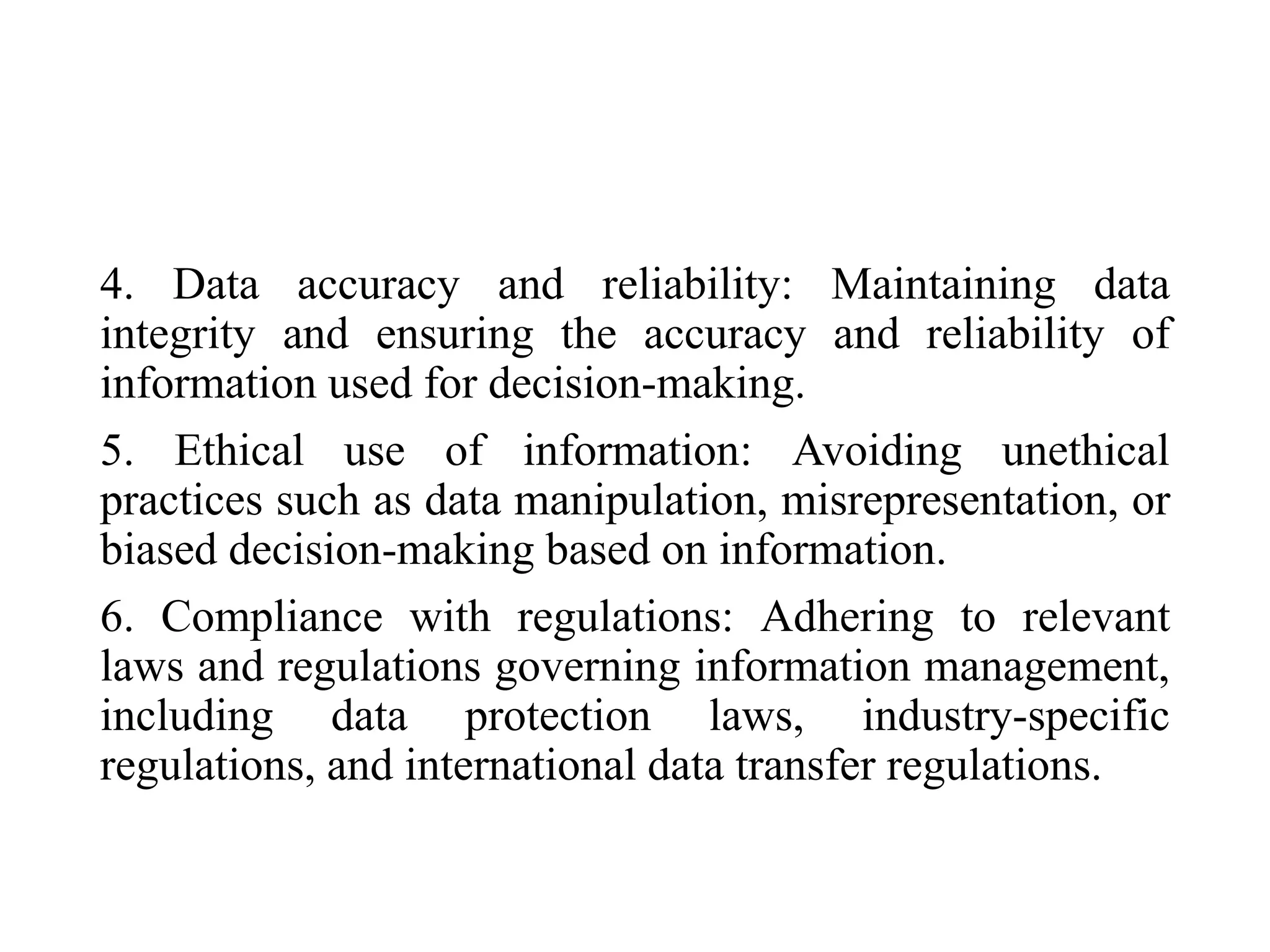 Ethical issues and concerns in management informatio system | PPTX