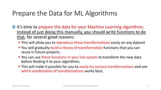 Lecture 08 prepare the data for ml algorithm | PDF | Computing | Technology & Computing