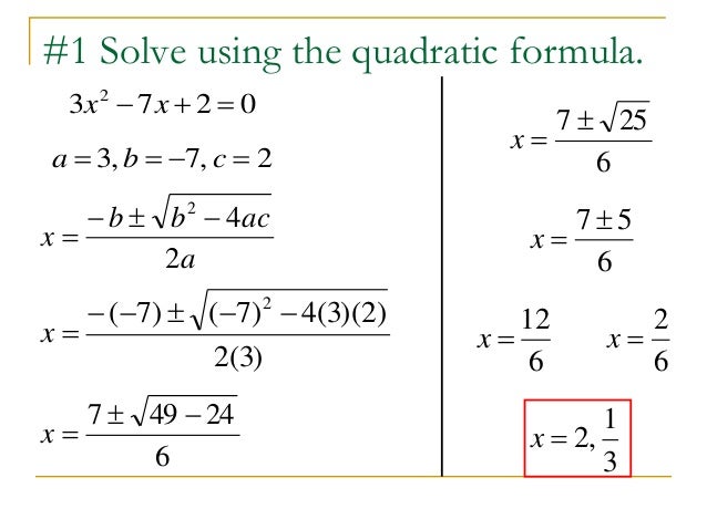 Lecture 08 quadratic formula and nature of roots