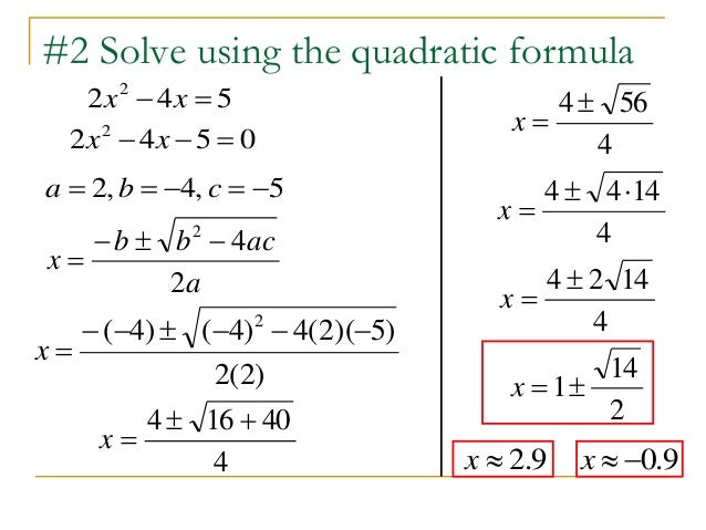 Lecture 08 quadratic formula and nature of roots