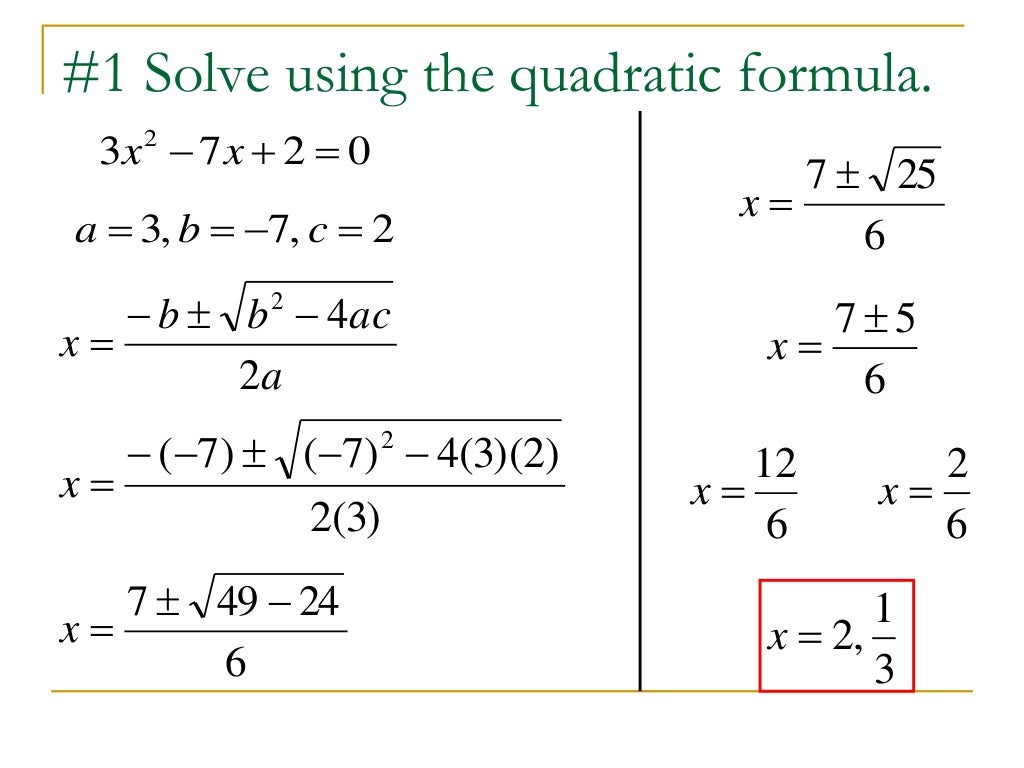 Lecture 08 quadratic formula and nature of roots