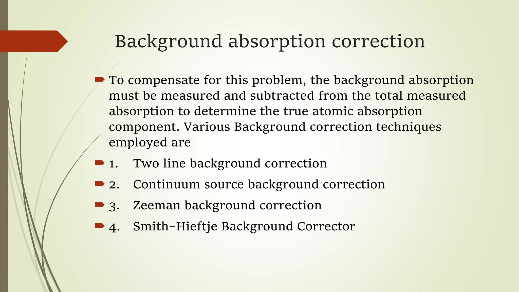 Lecture 08; spectral interferences and background absorption by Dr ...