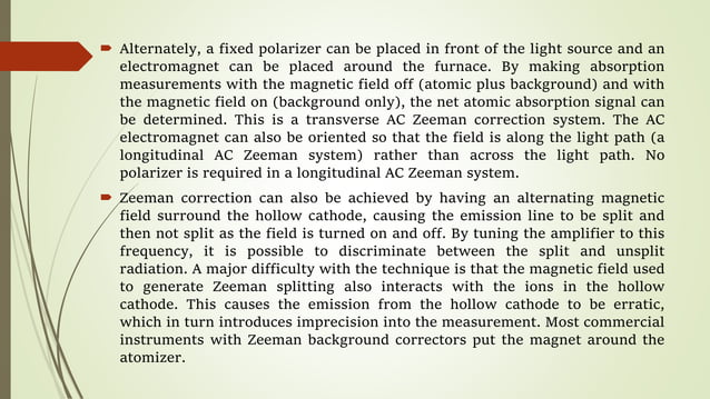 Lecture 08; spectral interferences and background absorption by Dr ...