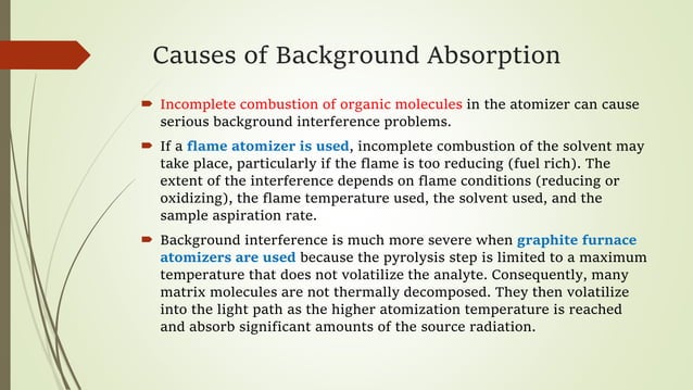 Lecture 08; spectral interferences and background absorption by Dr ...