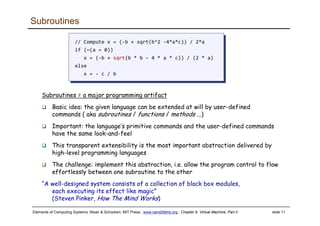 Lecture 08 virtual machine ii | PPT