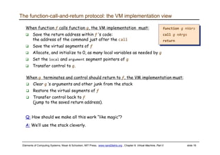 Lecture 08 virtual machine ii | PPT