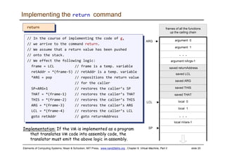 Lecture 08 virtual machine ii | PPT