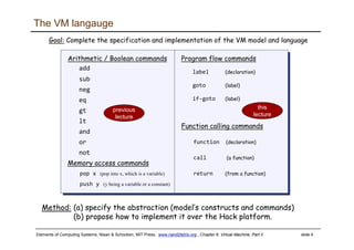 Lecture 08 virtual machine ii | PPT