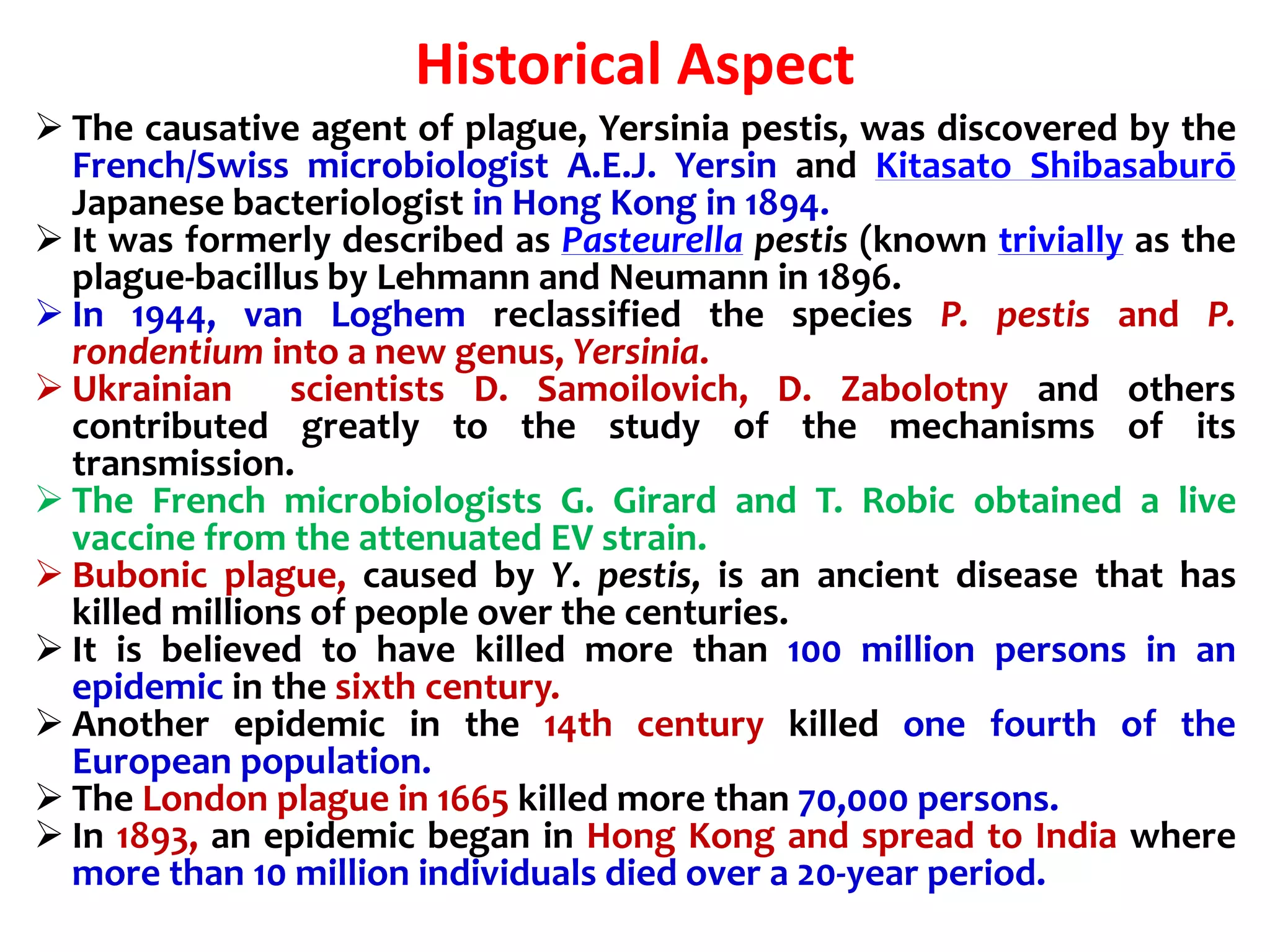 Genus Yersinia | PPTX