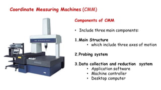 Lecture # 09 Coordinate Measuring Machine (CMM) | PPTX