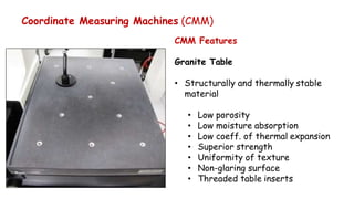 Lecture # 09 Coordinate Measuring Machine (CMM) | PPTX