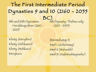 Lecture 09 first intermediate period (b) | PPT