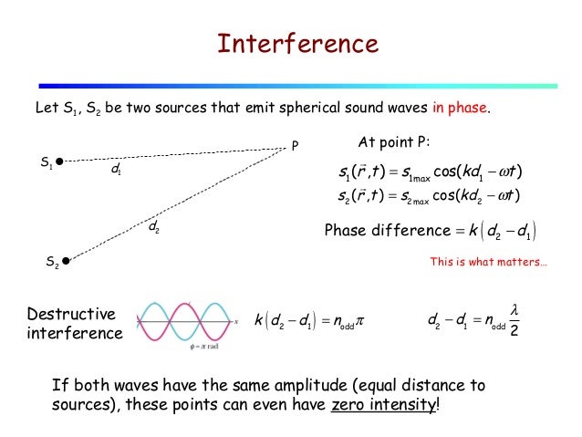 Lecture 09 interference for sound waves. beats. doppler effect