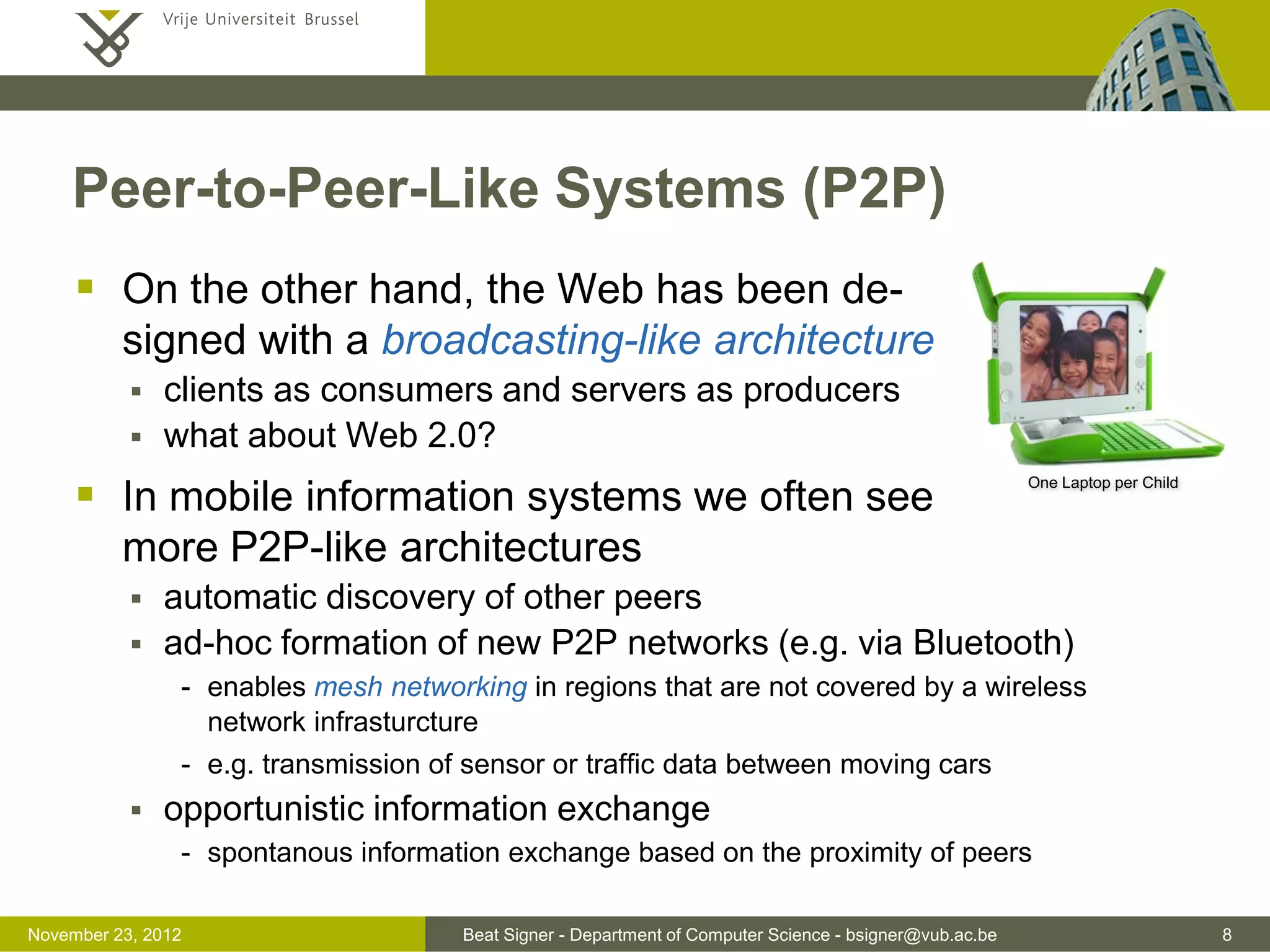 Mobile Information Systems Lecture 08 Web Information Systems 4011474fnr Pdf Internet