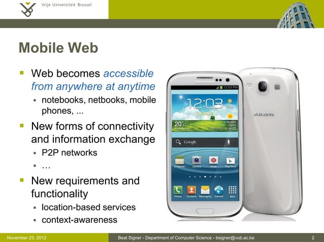 Mobile Information Systems Lecture 08 Web Information Systems 4011474fnr Pdf Internet