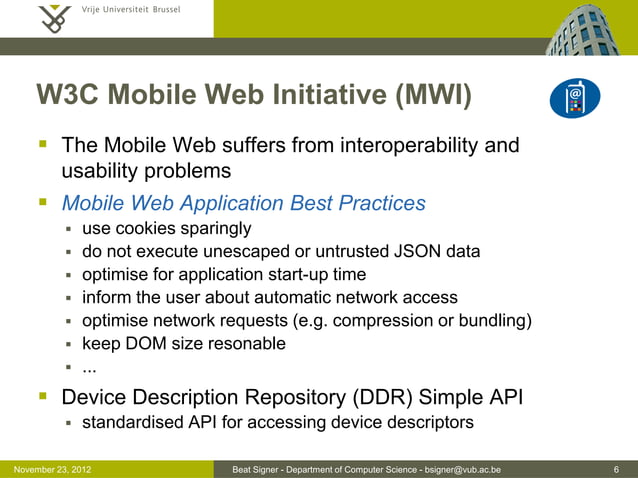 Mobile Information Systems Lecture 08 Web Information Systems 4011474fnr Pdf Internet