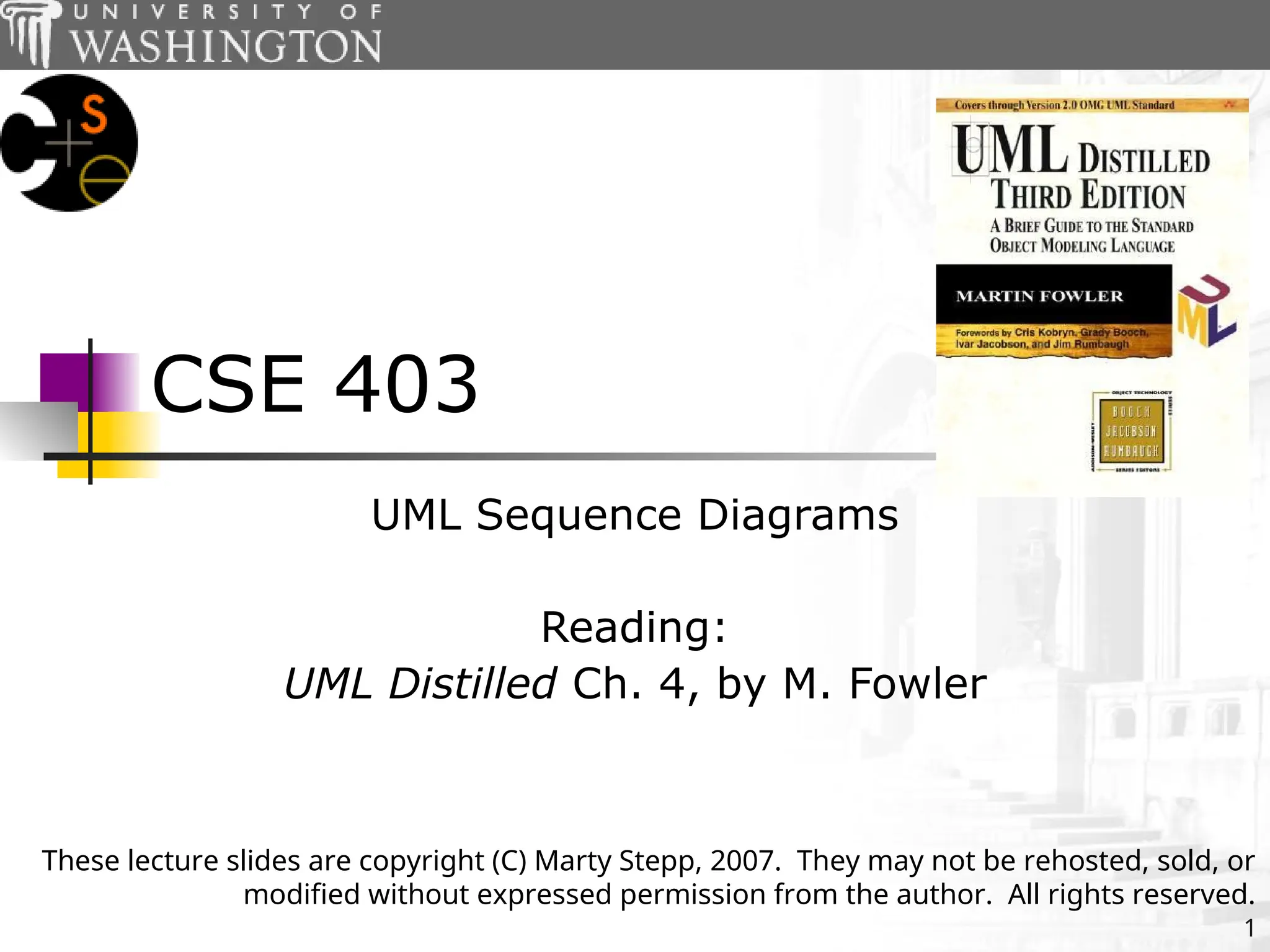 lecture09-sequencediagrams notes and leac | PPT