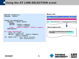 Lecture09 abap on line | PPT