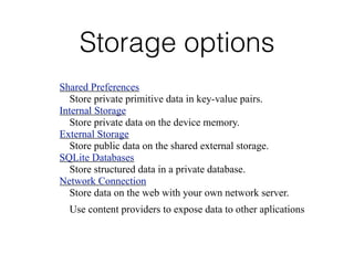 Lecture 09 Android Storage | PDF