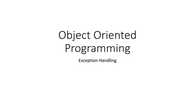 Lecture 09 Exception Handling(1 ) in c++.pptx