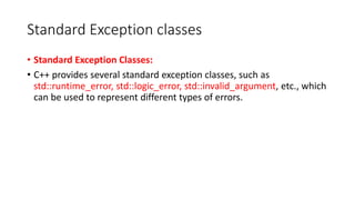 Lecture 09 Exception Handling(1 ) in c++.pptx