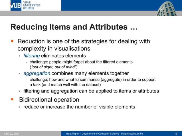 View Manipulation and Reduction - Lecture 9 - Information Visualisation ...