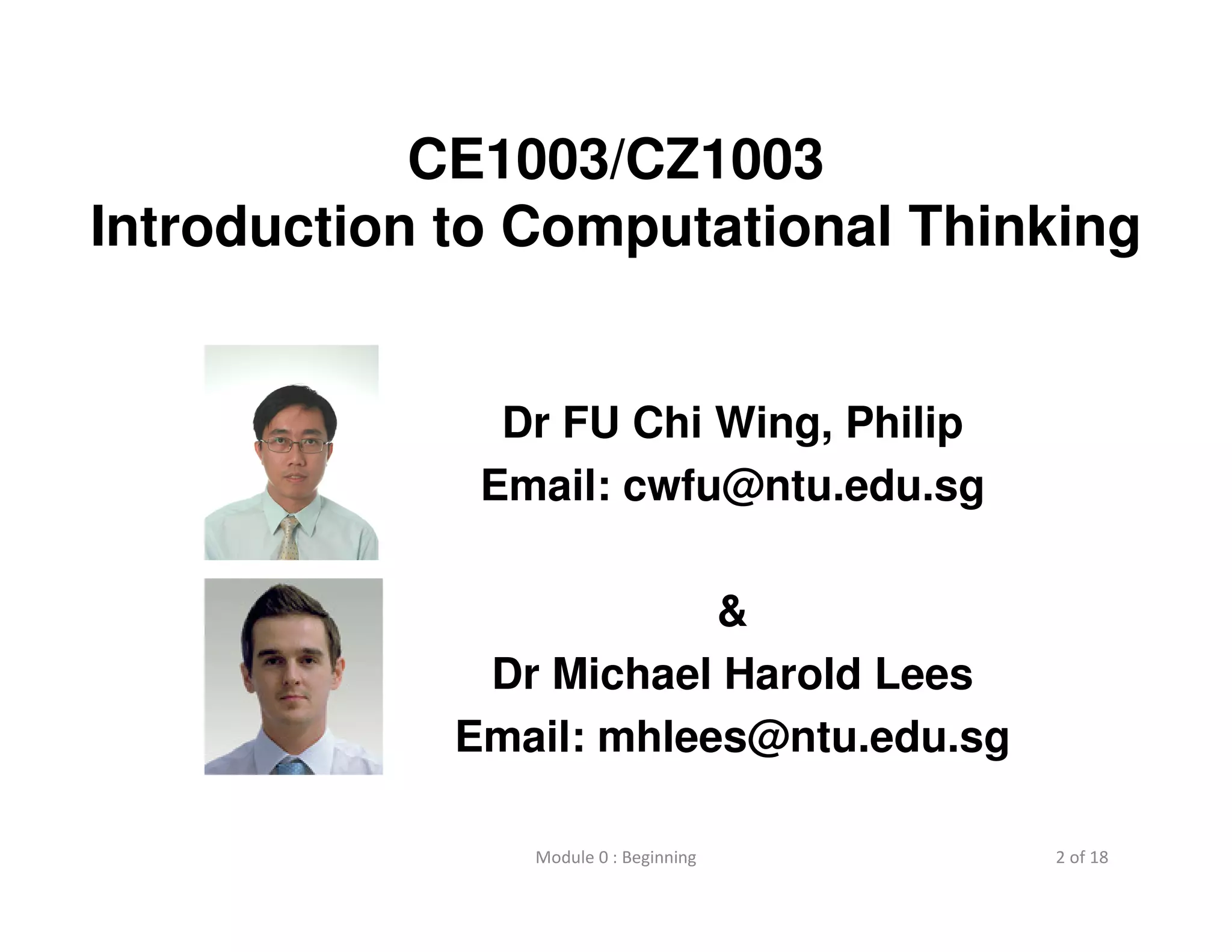 Lecture 0 beginning | PPT