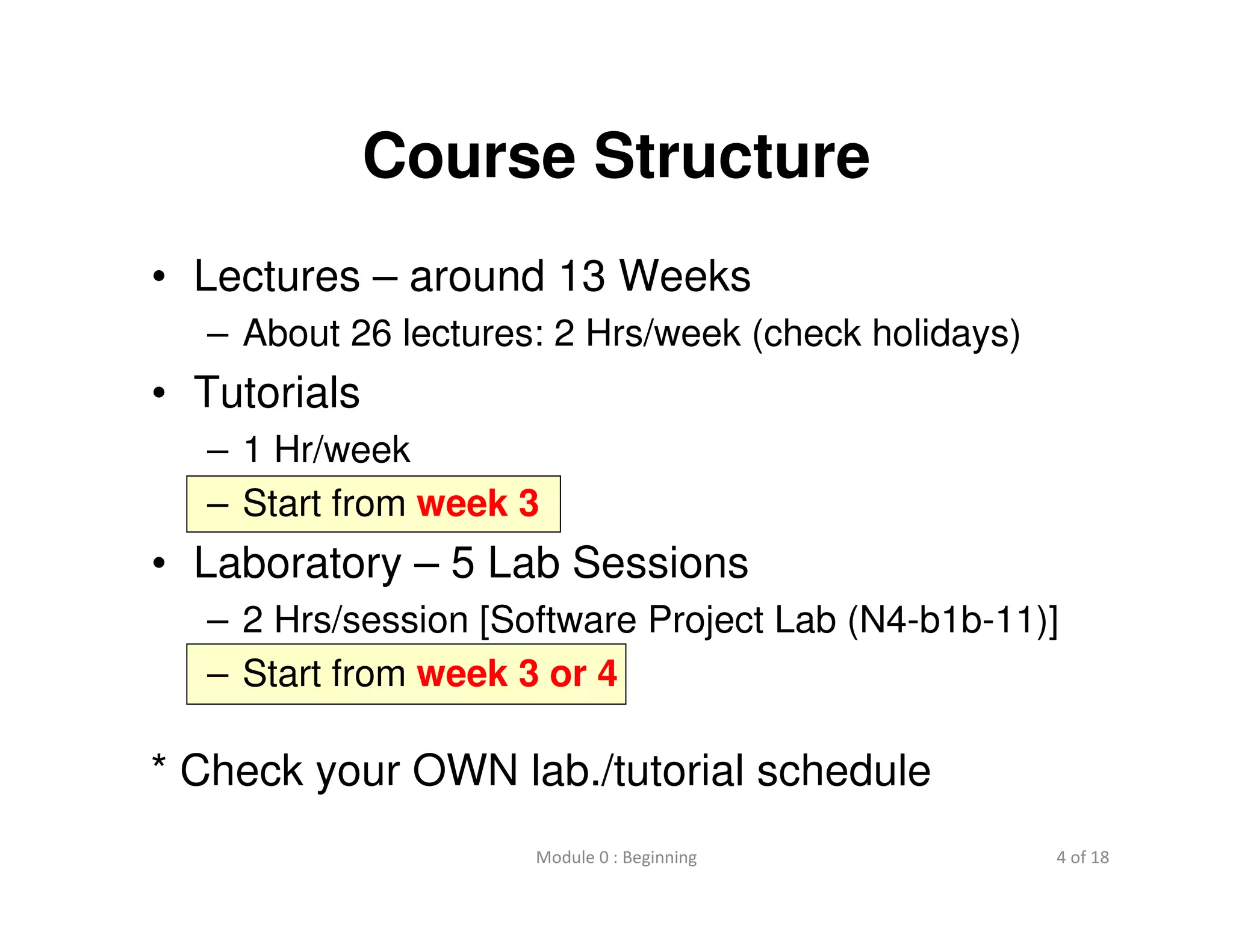 Lecture 0 beginning | PPT