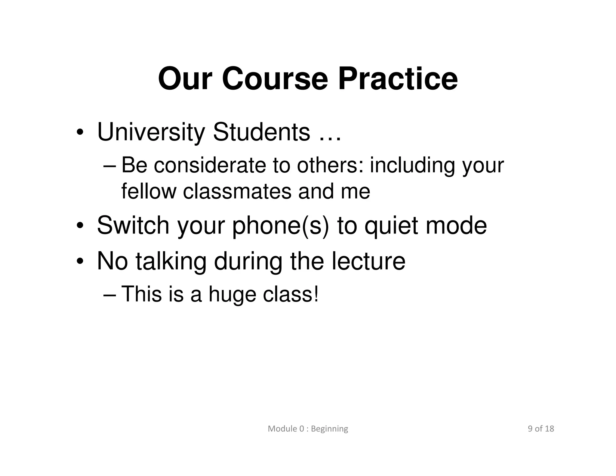 Lecture 0 beginning | PPT