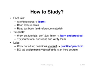 Lecture 0 beginning | PPT | Free Download