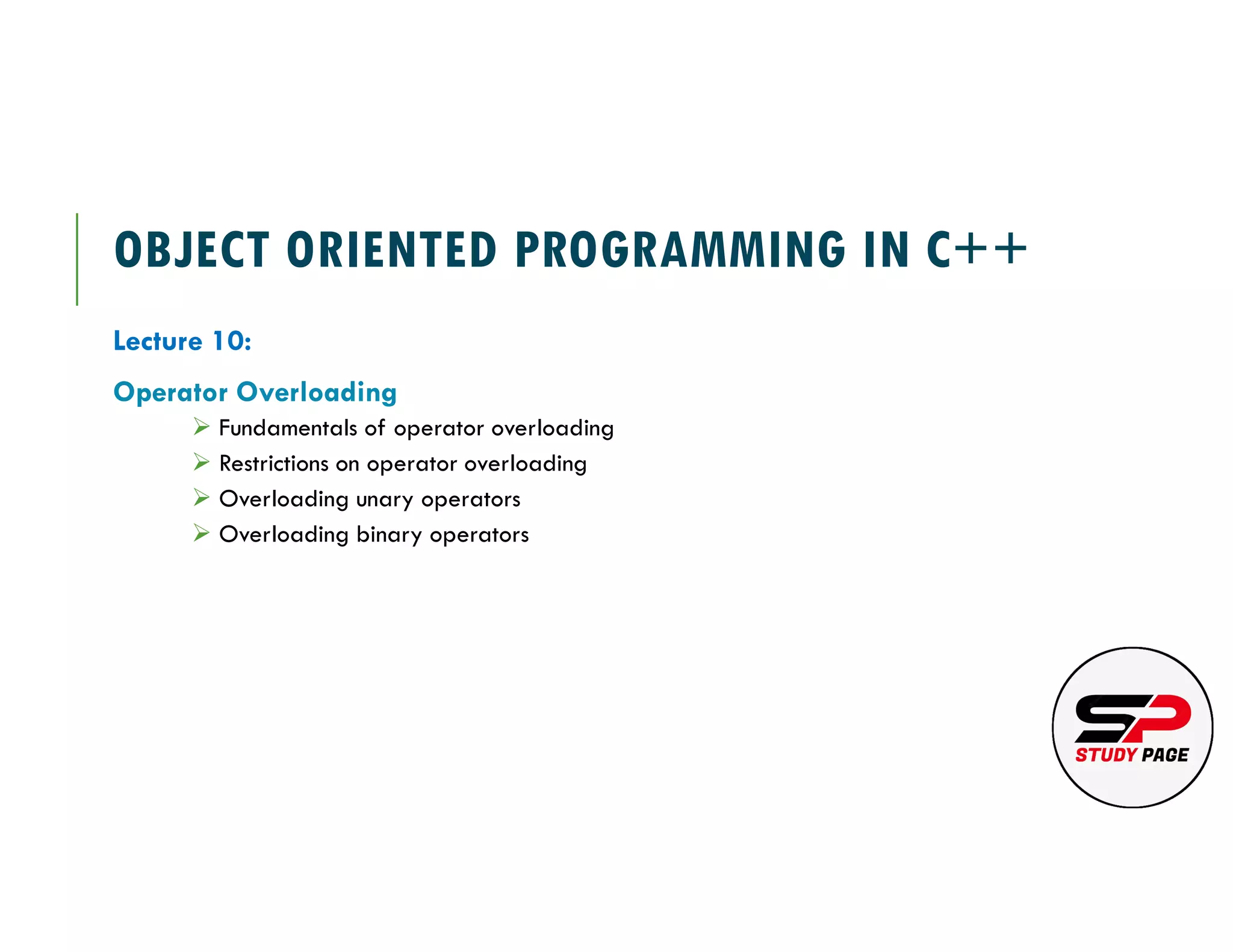 Lecture 0 Object Oriented Programming.pdf