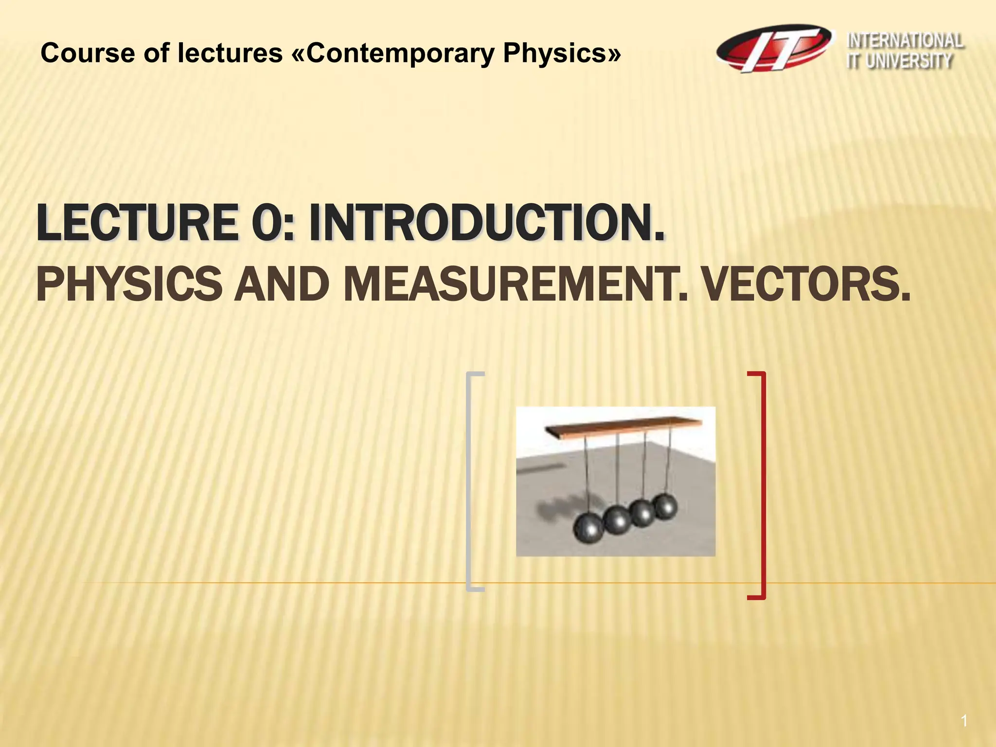 Physics and Measurement. VECTORS. Introduction | PPT