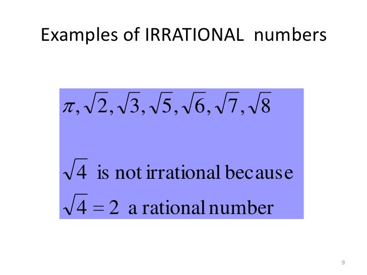 Types Of Numbers types-of-numbers