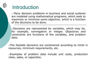 Statement of stochastic programming problems | PDF