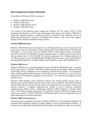 Lecture 1 | DOC | Operating Systems | Computer Software and Applications