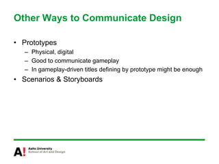 Game Design, Lecture1: Design | PPTX