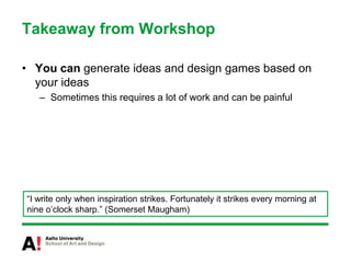 Game Design, Lecture1: Design | PPTX