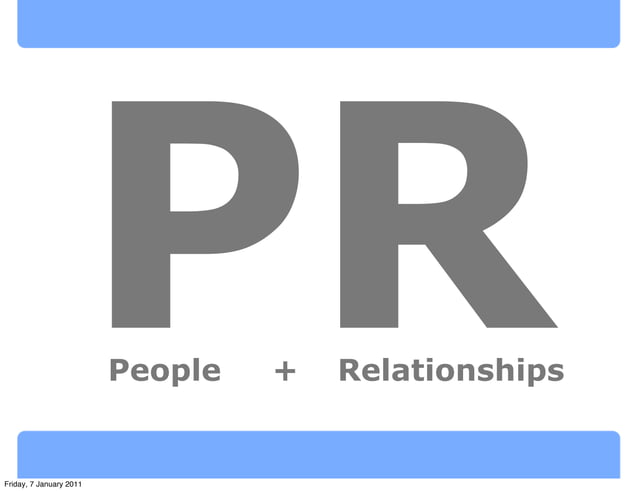 Lecture 1: Introduction to PR | PDF | Business | Business and Finance