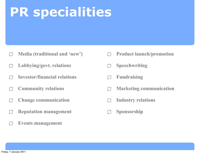Lecture 1: Introduction to PR | PDF | Business | Business and Finance